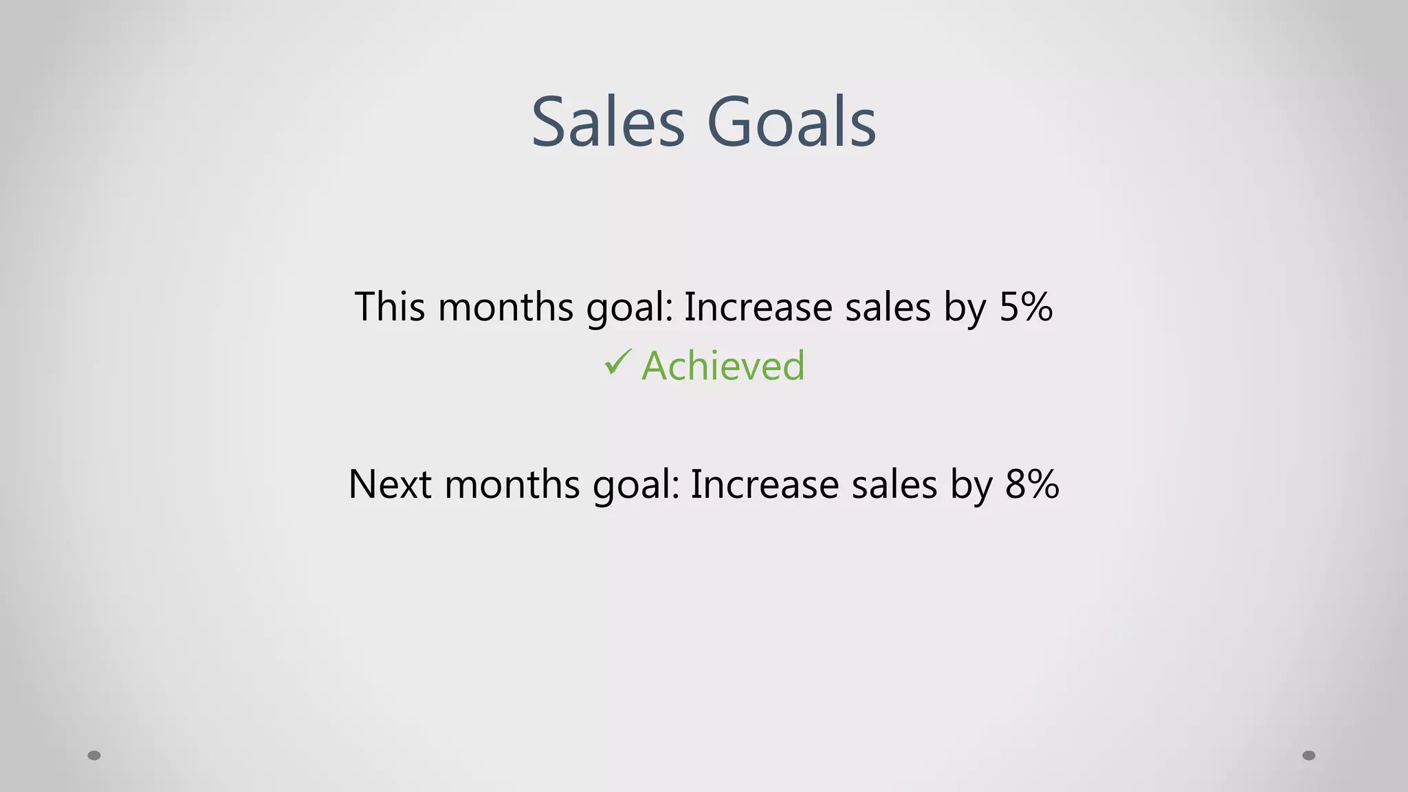 Monthly sales report | PPTX
