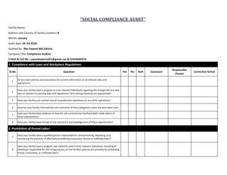 Monthly social audit version 2, date 06 09 14(lam mim) | PPT