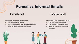 Business English for Beginner Writing Emails | PPTX