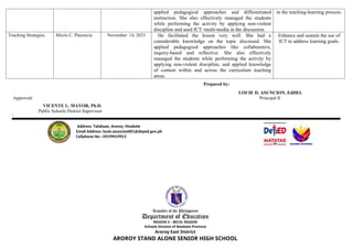 MONTHLY SUPERVISORY PLAN.docx SCHOOL YEAR 2023-2024 | DOCX