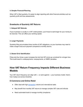 Monthly vs Quarterly VAT Returns: Choosing the Right VAT Return ...