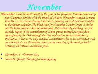 History of Months | PPT