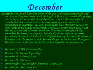 History of Months | PPT
