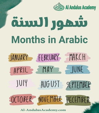 Months in Arabic | PDF | Islam | Religion & Spirituality