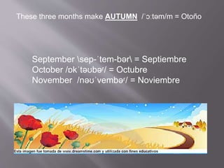Months and seasons of the year | PPTX