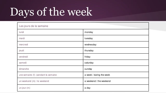 Months And Days In French months-and-days-in-french
