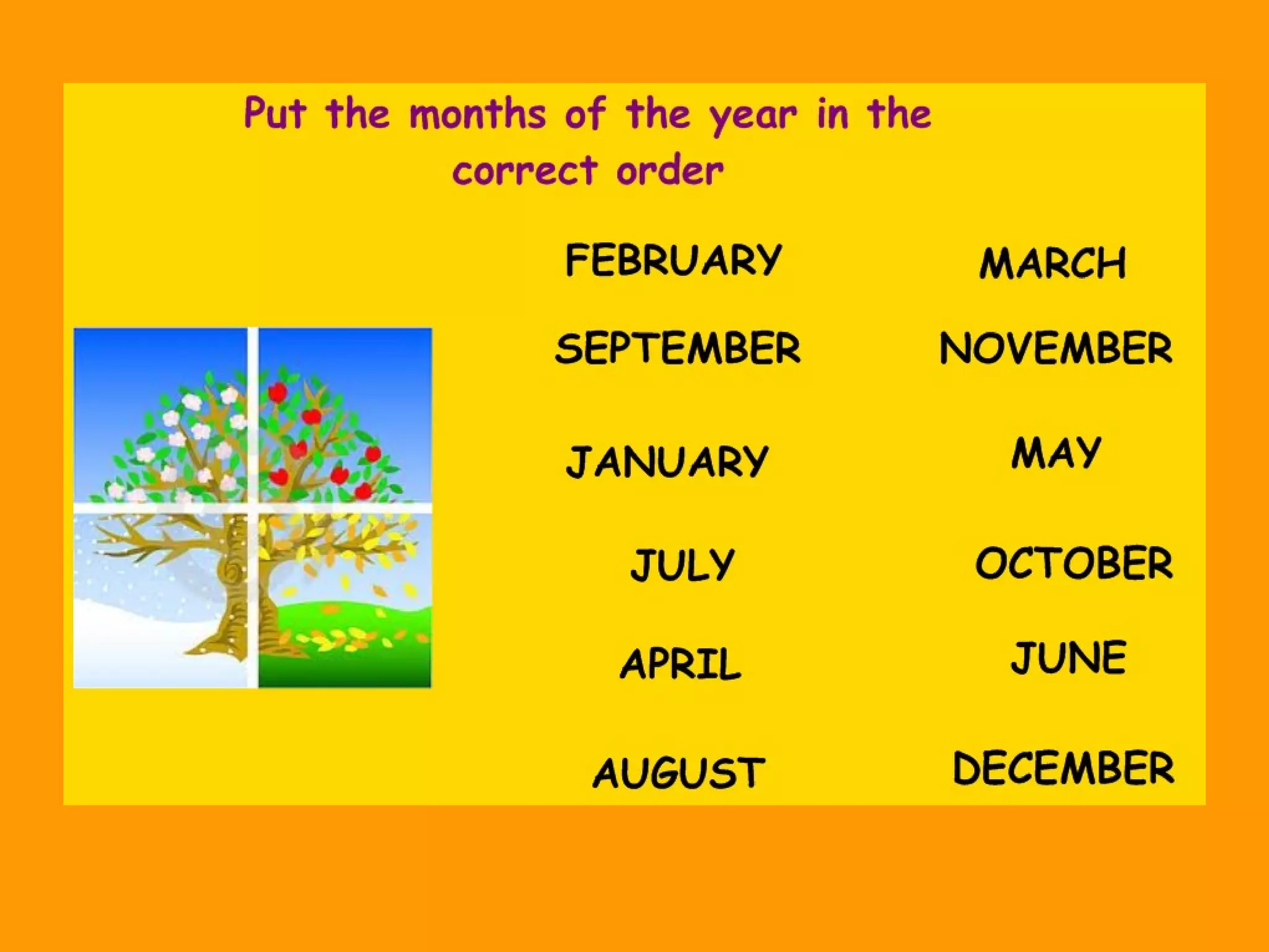 Months of the year | PPT