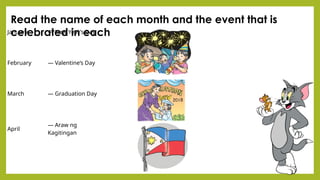 months of the year.powerpoint presentation | PPTX