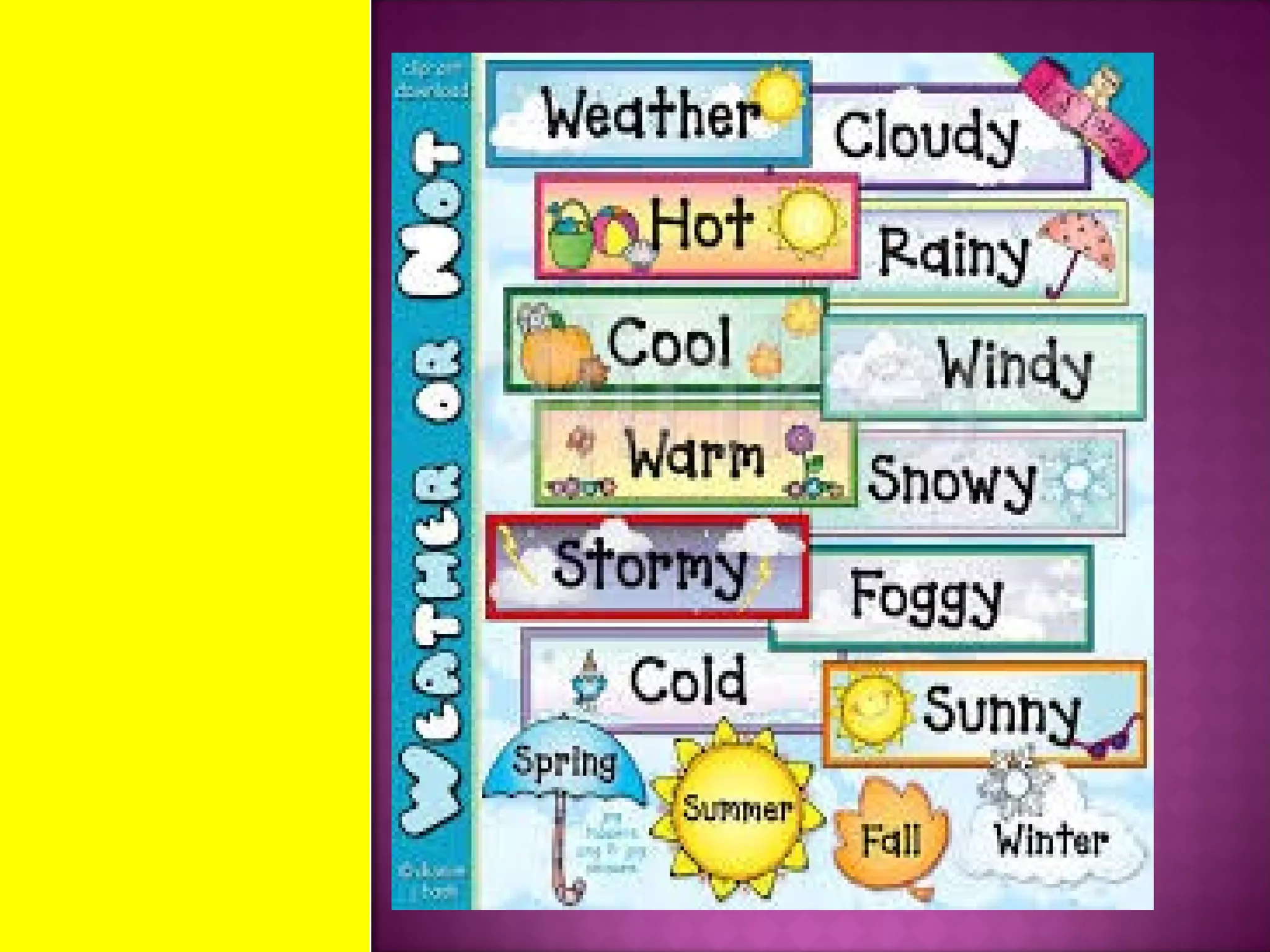 seasons, months,weather. | PPT