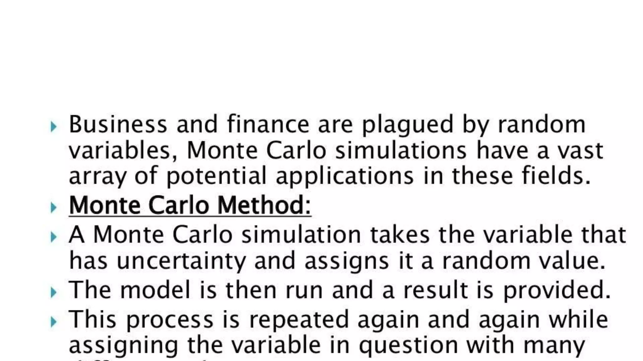 monte carlo simulation | PPTX | Physics | Science