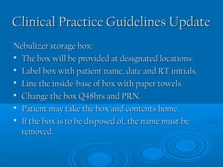 Nebulizer Therapy in Spontaneous Breathing Patients PI | PPT