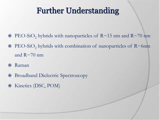 PEO crystallization and chain conformation close to SiO2 surfaces | PPT ...
