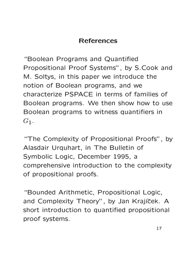 Boolean Programs and Quantified Propositional Proof System - | PDF