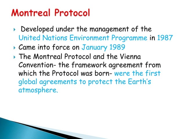 Montreal protocol | PPTX