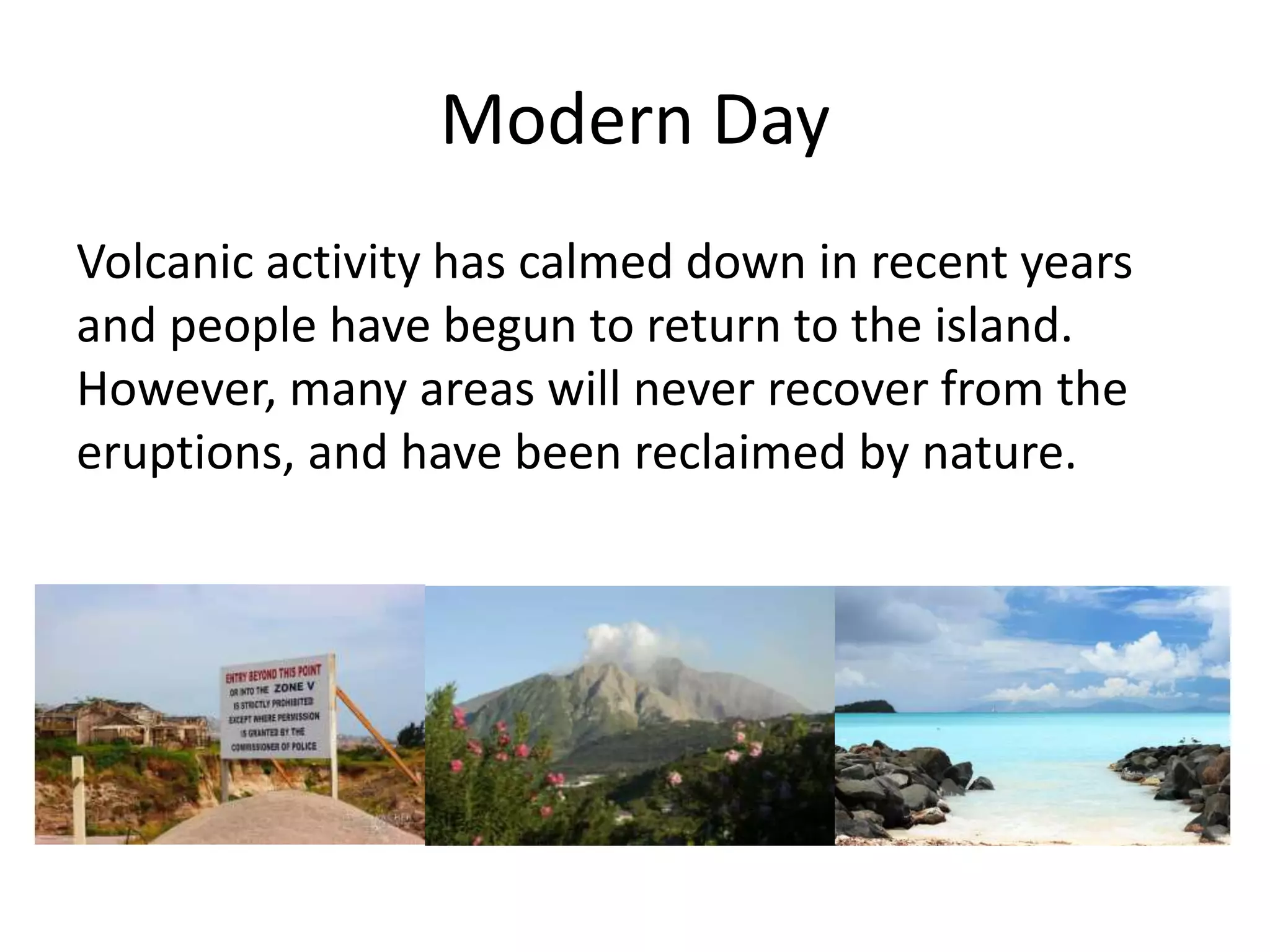 Montserrat Eruptions | PPTX | Geography | Science