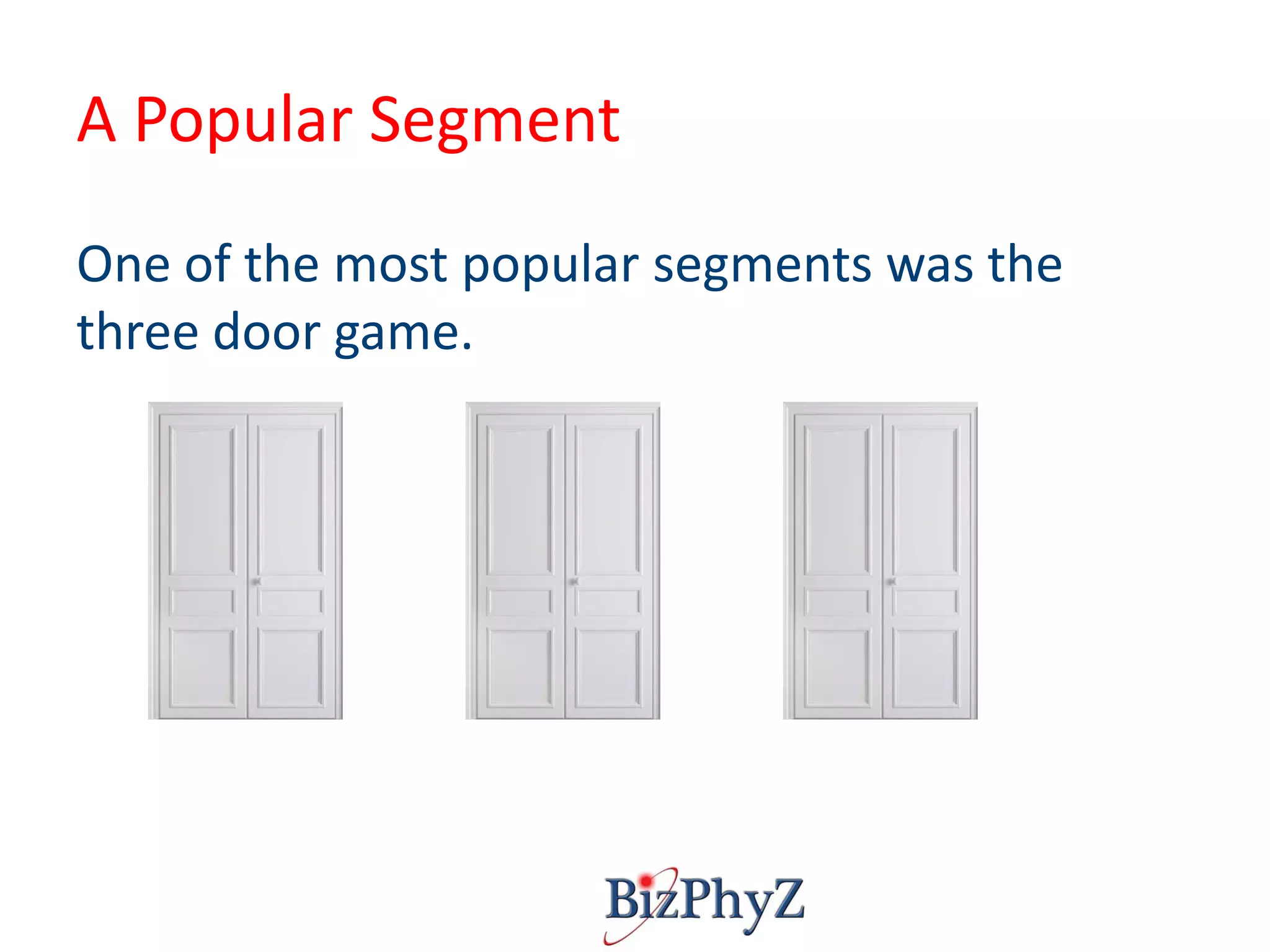 Can The Monty Hall Problem Help Your Business? | PPT