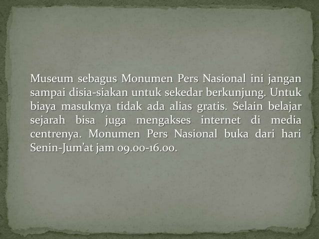Monumen Pers Nasional | PPTX
