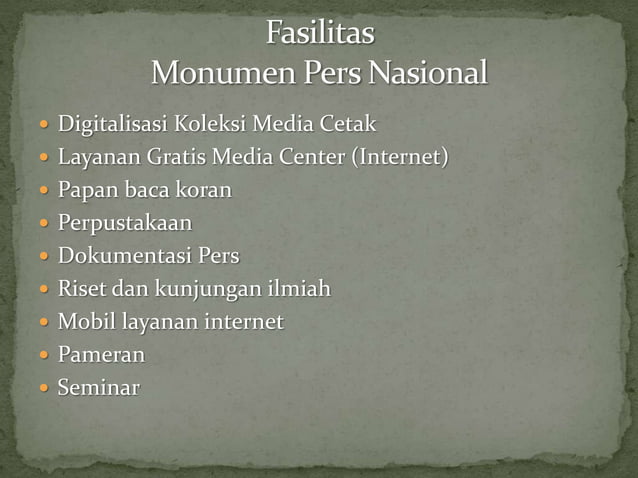 Monumen Pers Nasional | PPTX