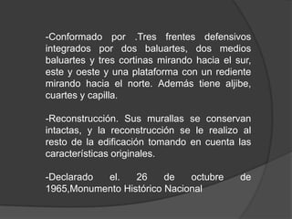 Monumento castillo santa rosa | PPTX