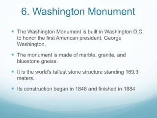 Monument presentation | PPTX
