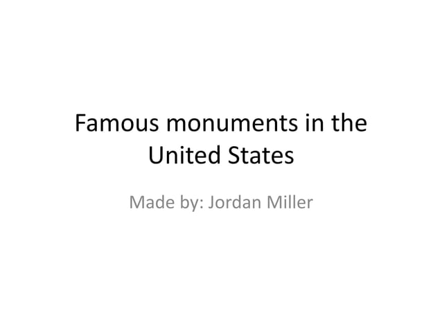 Monuments in the united states | PPT