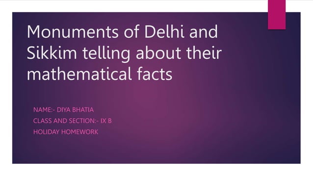 Monuments of delhi and Sikkim telling about their mathematical information.pptx | Sikhism ...