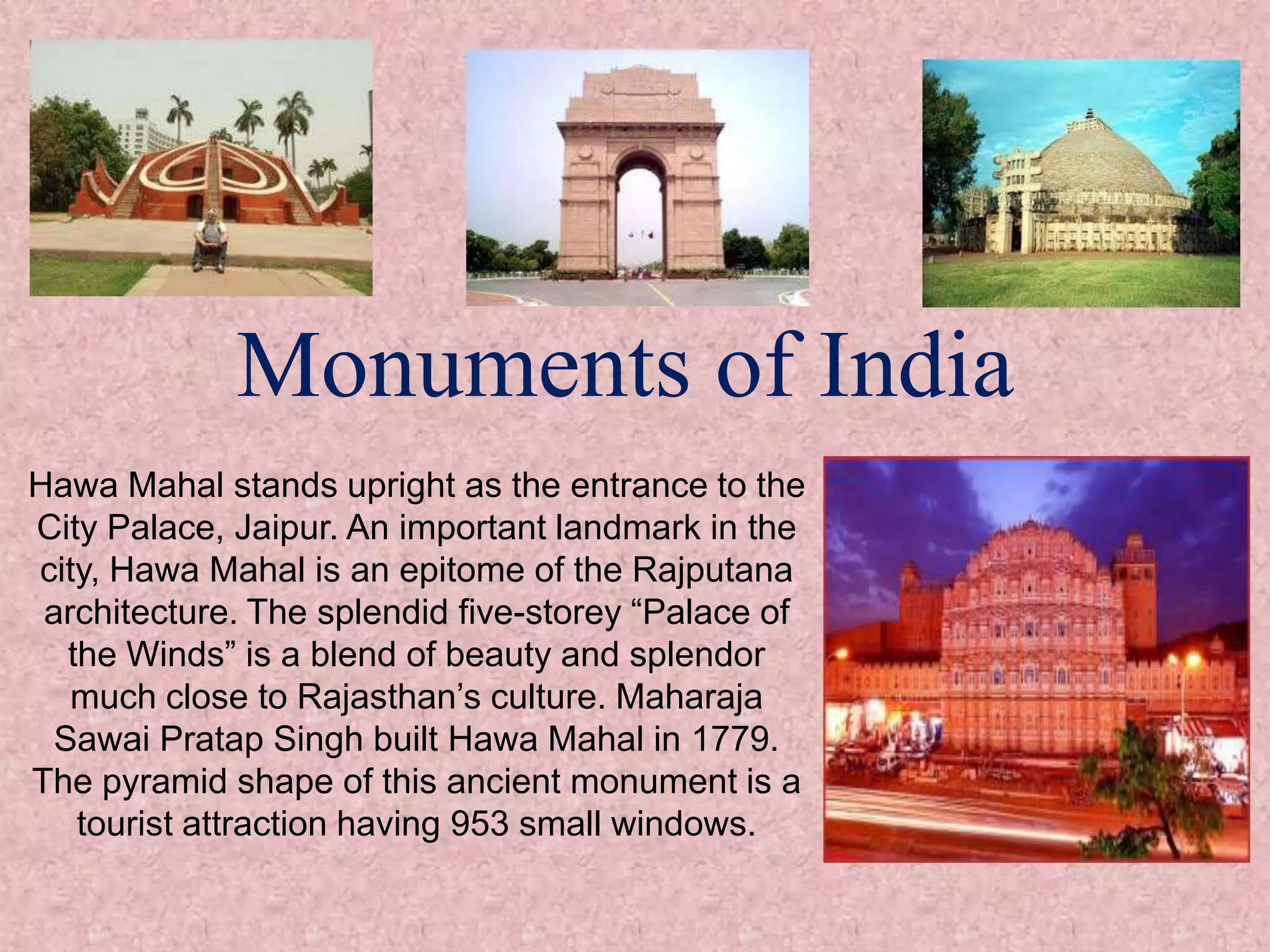 Monuments of india | PPTX