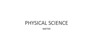 PHYSICAL ppt on diffrent objects in science | PPTX