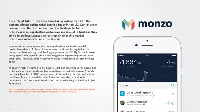 Monzo and the future of retail banking | PPT