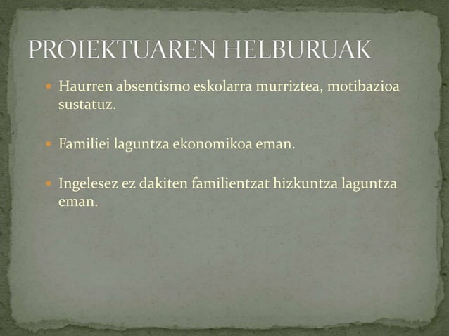 BERRIKUNTZAREN HELBURUAK ETA DIMENTSIOAK | PPTX