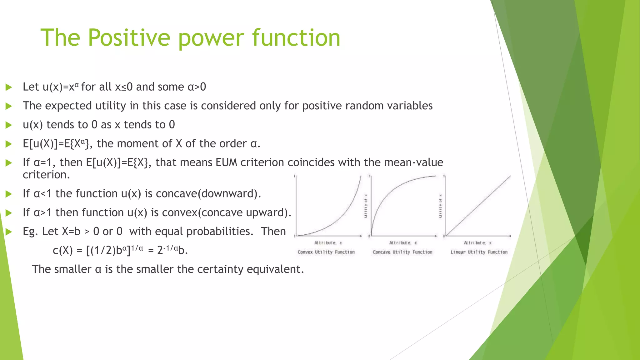 UTILITY THEORY IN ACTUARIAL SCIENCE | PPTX
