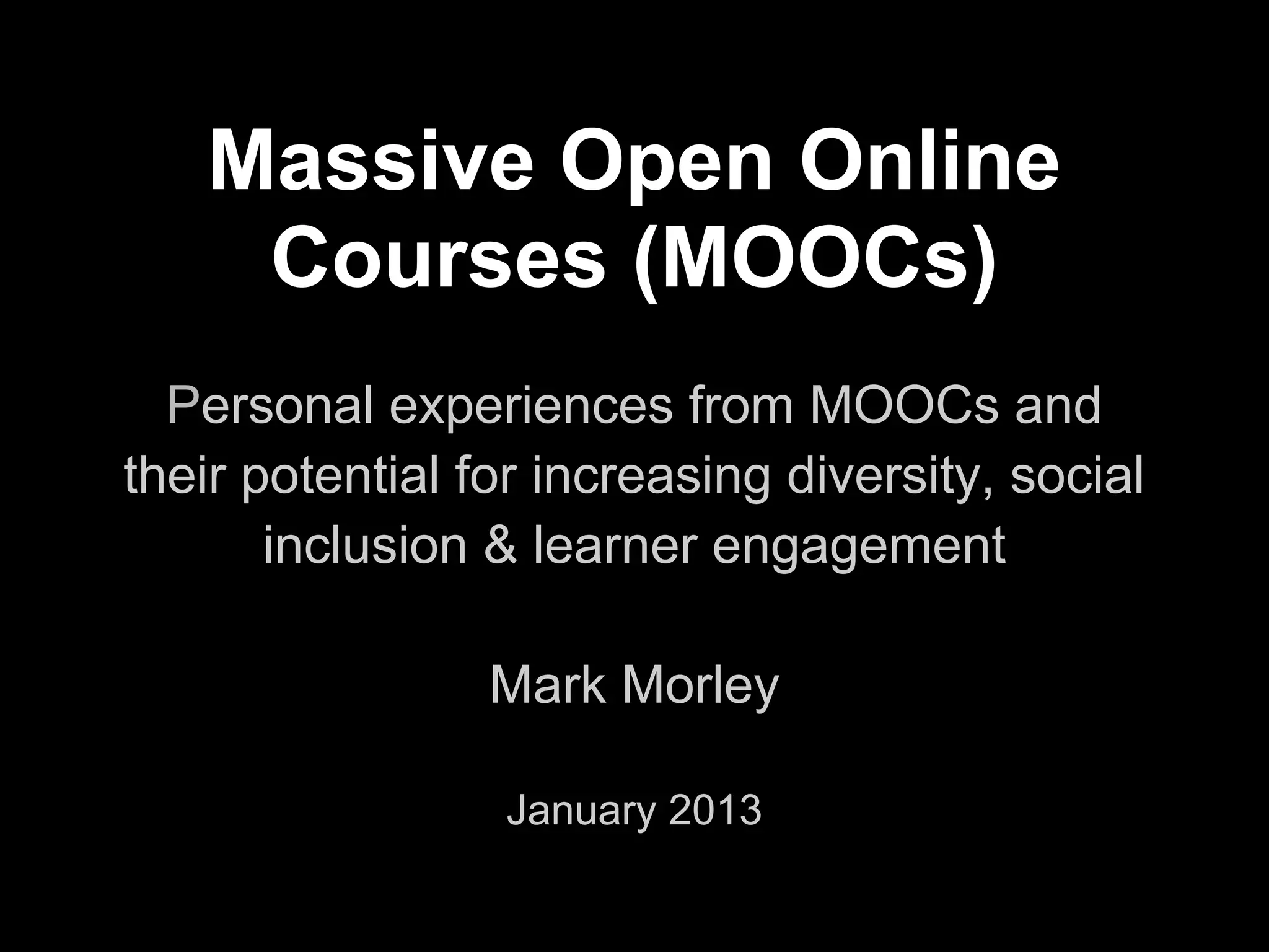 Mooc - L&T conference 2013 | PDF