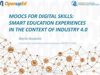 MOOCs for digital skills: smart education experiences in the context of Industry 4.0 | PPT