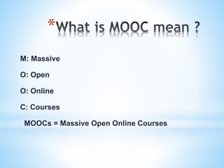 Moocs | PPT