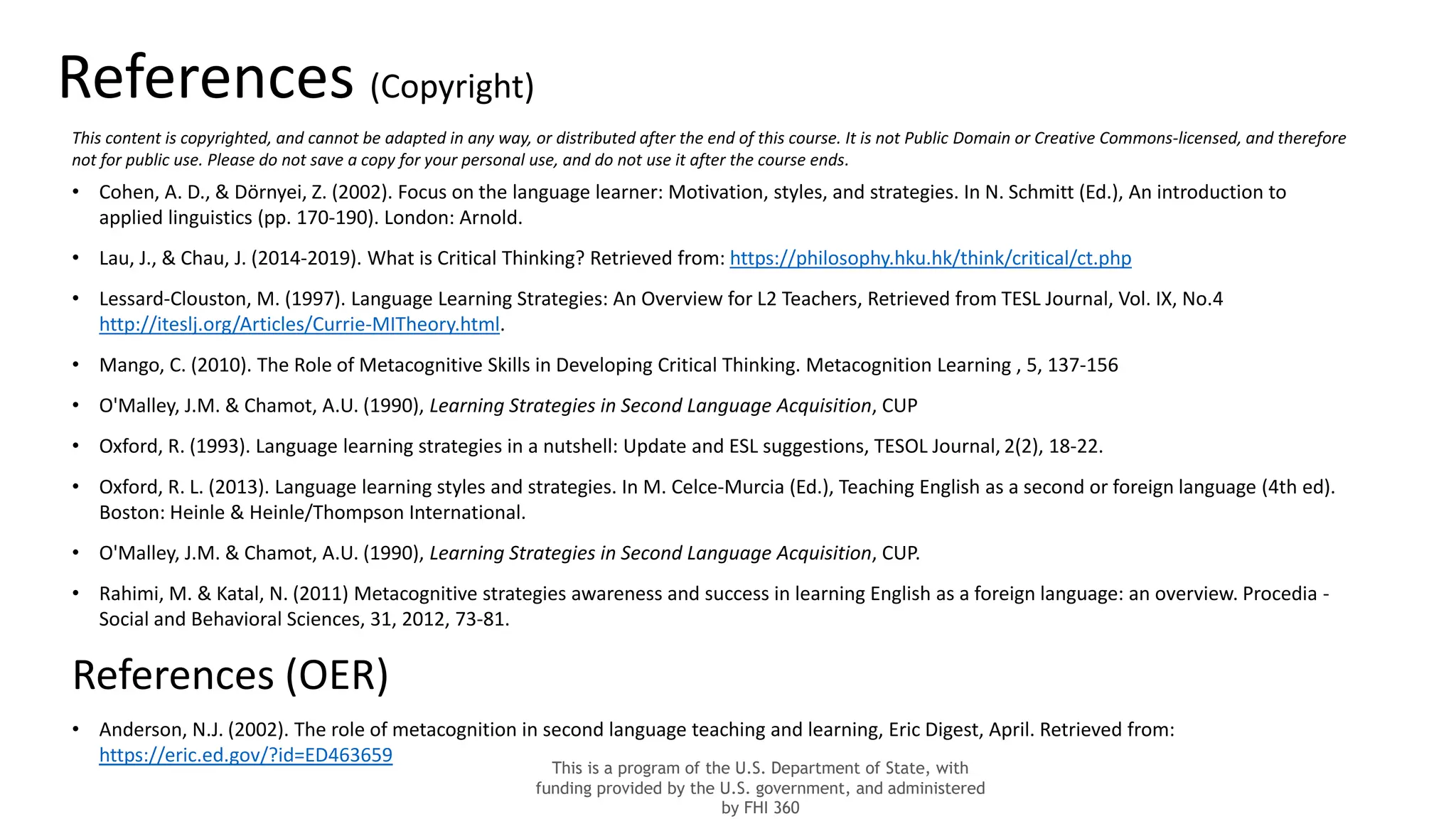 MOOC_Module 2_StrategyBasedInstruction,Metacognition,CriticalThinking ...
