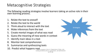 MOOC_Module 2_StrategyBasedInstruction,Metacognition,CriticalThinking 11.20-1.pptx