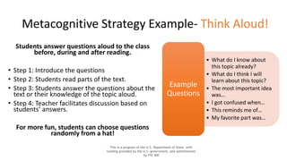 MOOC_Module 2_StrategyBasedInstruction,Metacognition,CriticalThinking ...