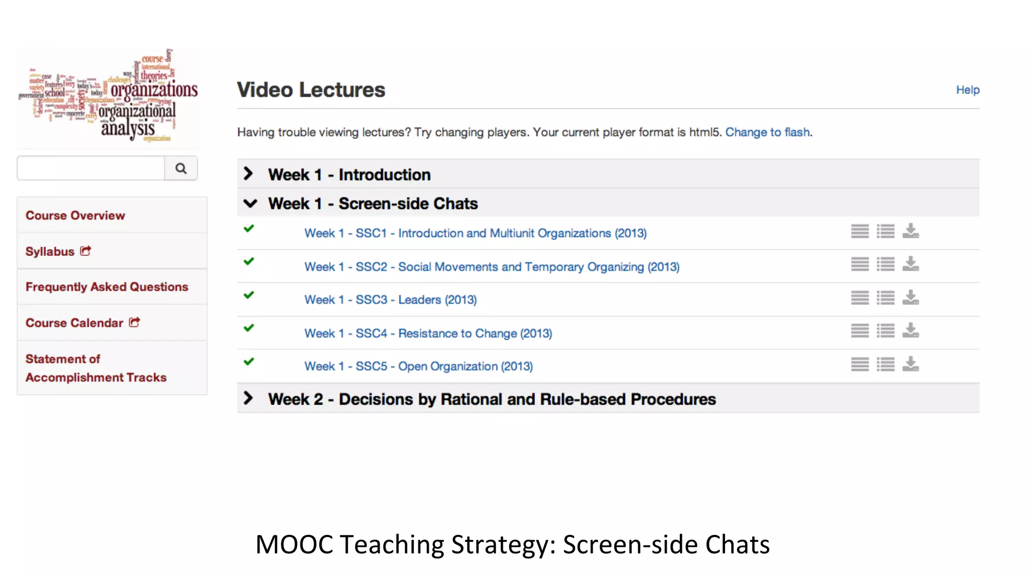 MOOC - Organizational Analysis - Daniel McFarland | PPT