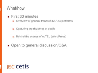 Overview of MOOC platforms trends: Creating your own open online course ...