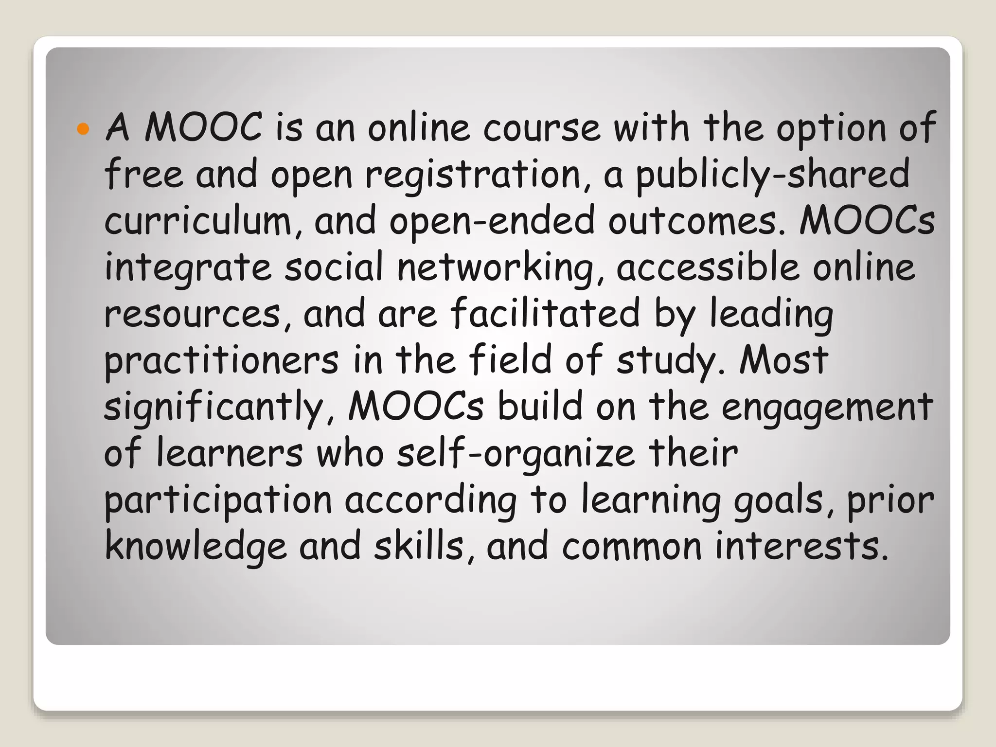 Mooc ppt | PPTX