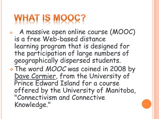 Mooc ppt | PPTX | Cloud Computing | Internet