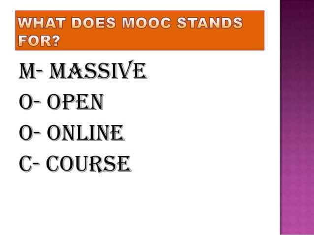 Mooc ppt | PPT