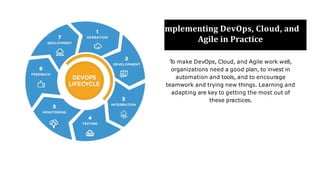 devops , Cloud Computing and Agile methodology ppt | PPTX