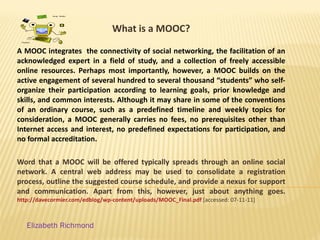 MOOC presentation | PPT | Online Education | Education