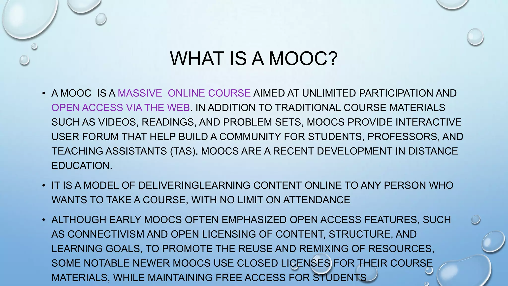 Mooc presentation | PPT