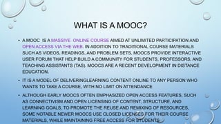 Mooc presentation | PPT
