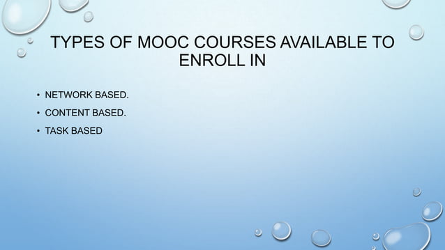 Mooc presentation | PPT | Free Download