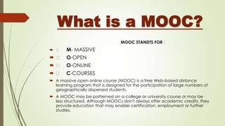Mooc presentation | PPTX