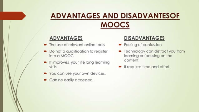 Mooc presentation | PPT