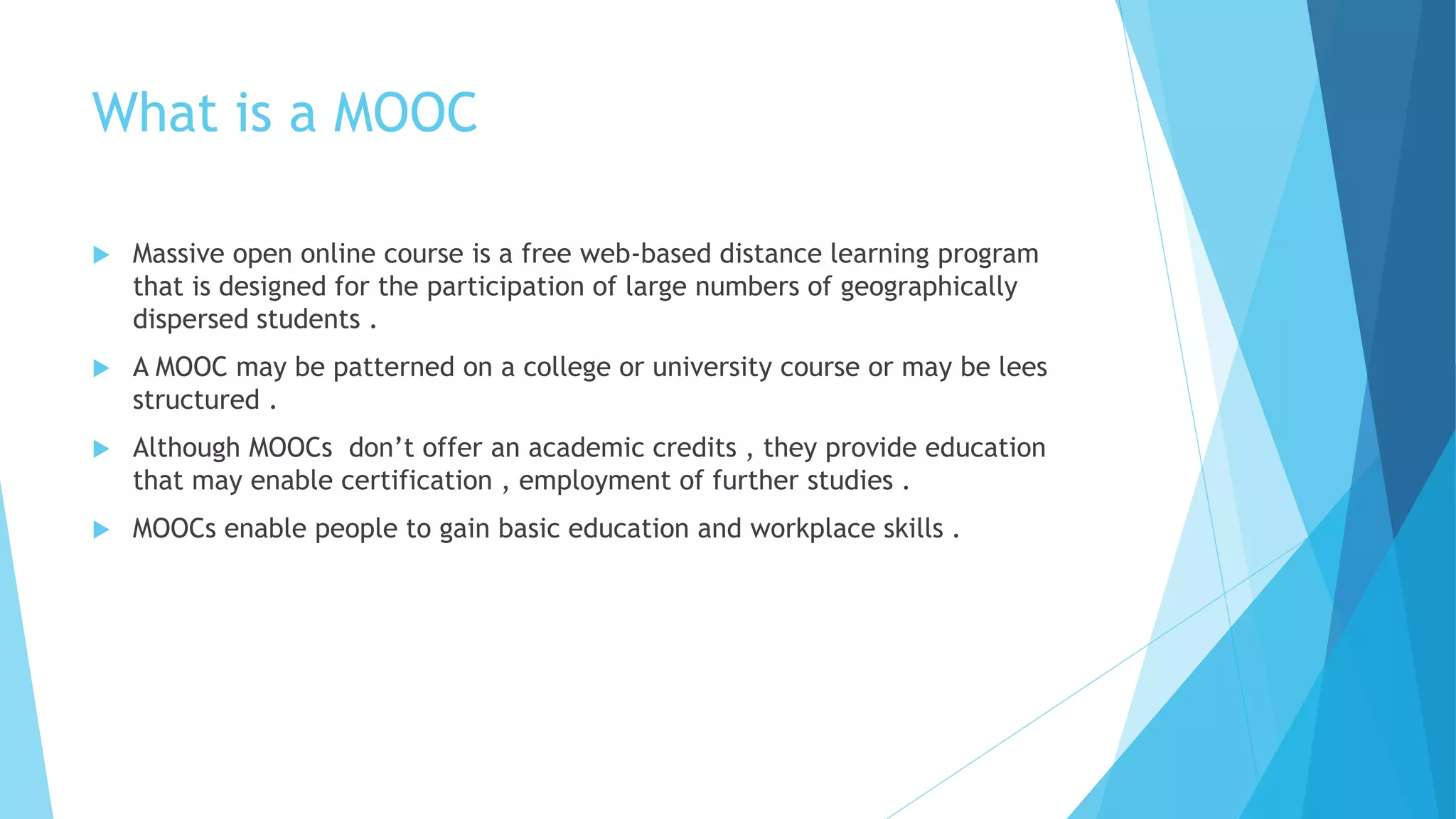 Mooc presentation | PPTX